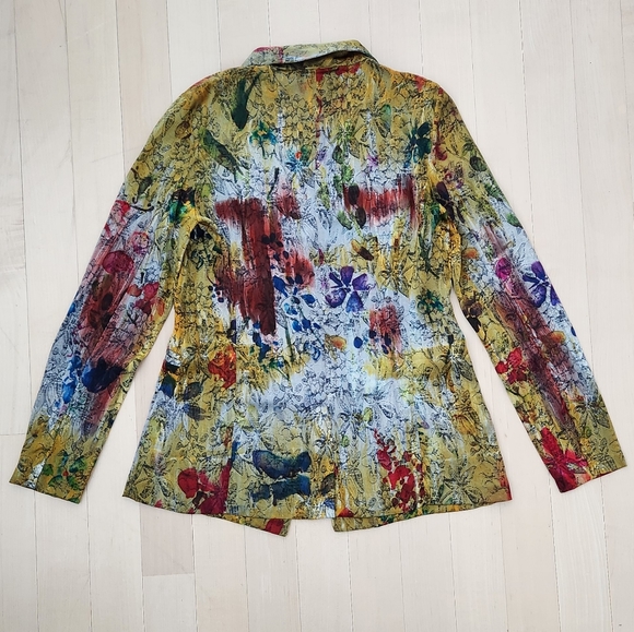 Avant Toi | Jackets & Coats | Avant Toi Printed Silk Blazer | Poshmark